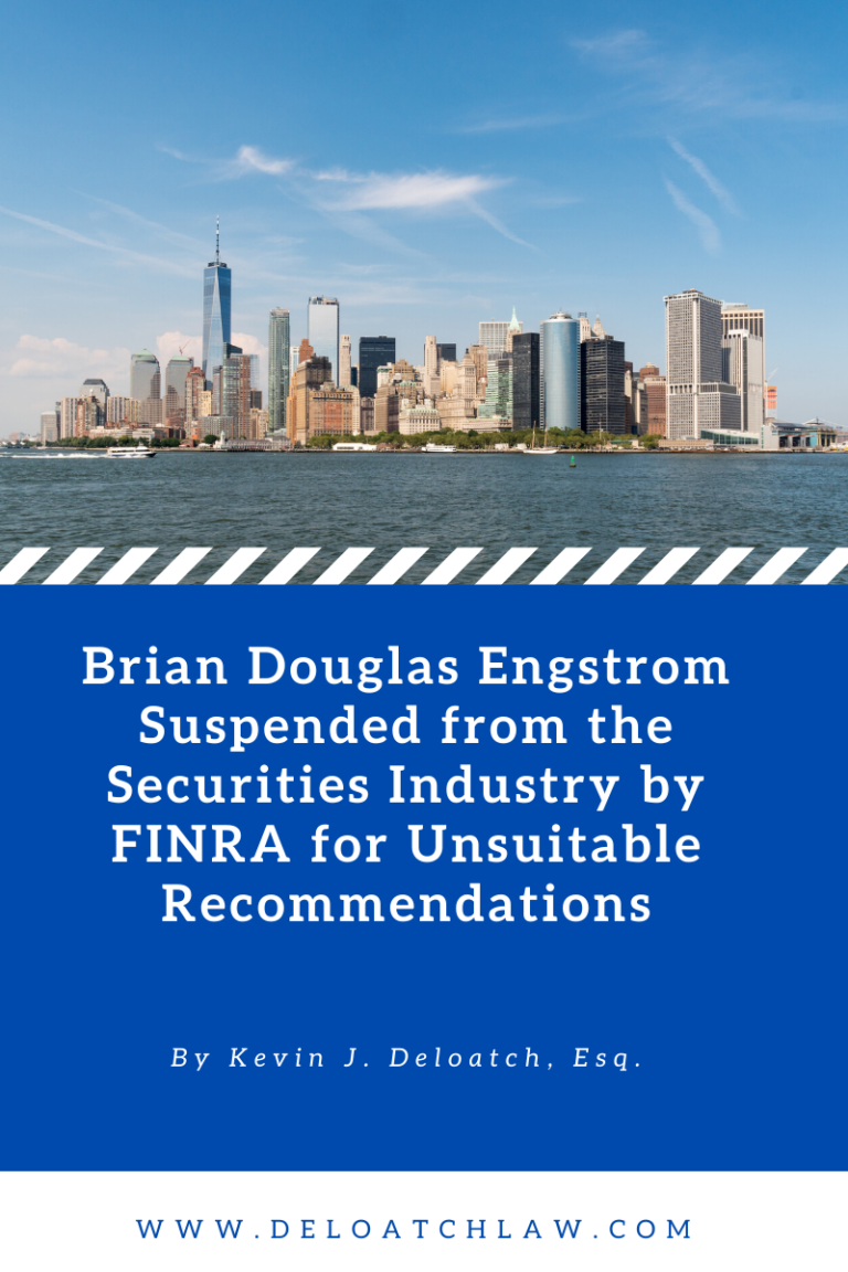 Brian Douglas Engstrom Suspended from the Securities Industry by FINRA ...